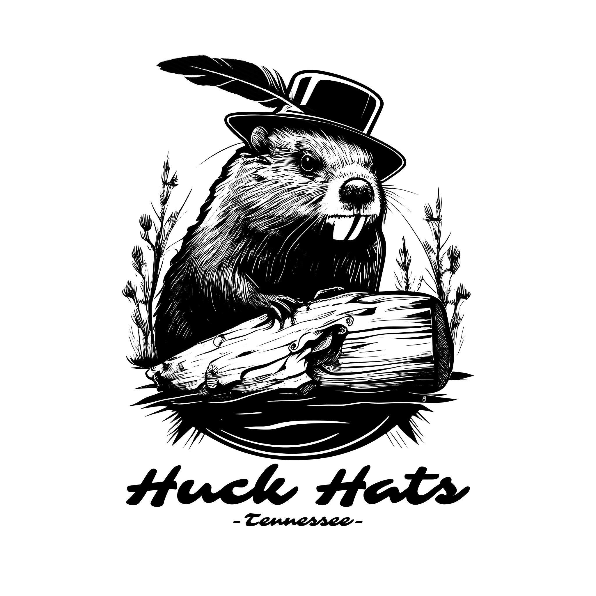 HIGH QUALITY UNIQUE CUSTOM DESIGNED: HUCK HATS