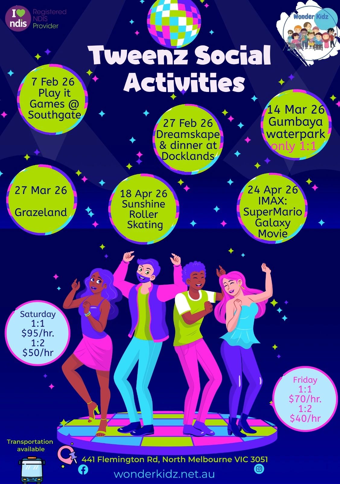 Tweenz Social activities