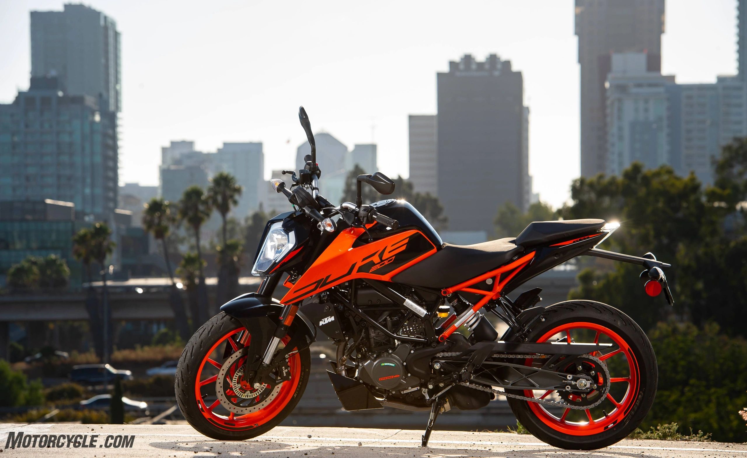 KTM motorcycle compare to other brands
