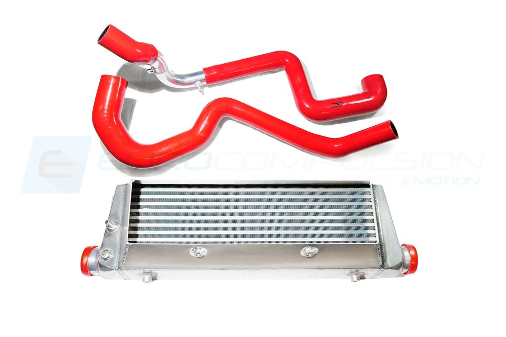 Eurocompulsion Front Mount Intercooler Race Kit with RED Hoses (FMICR ...