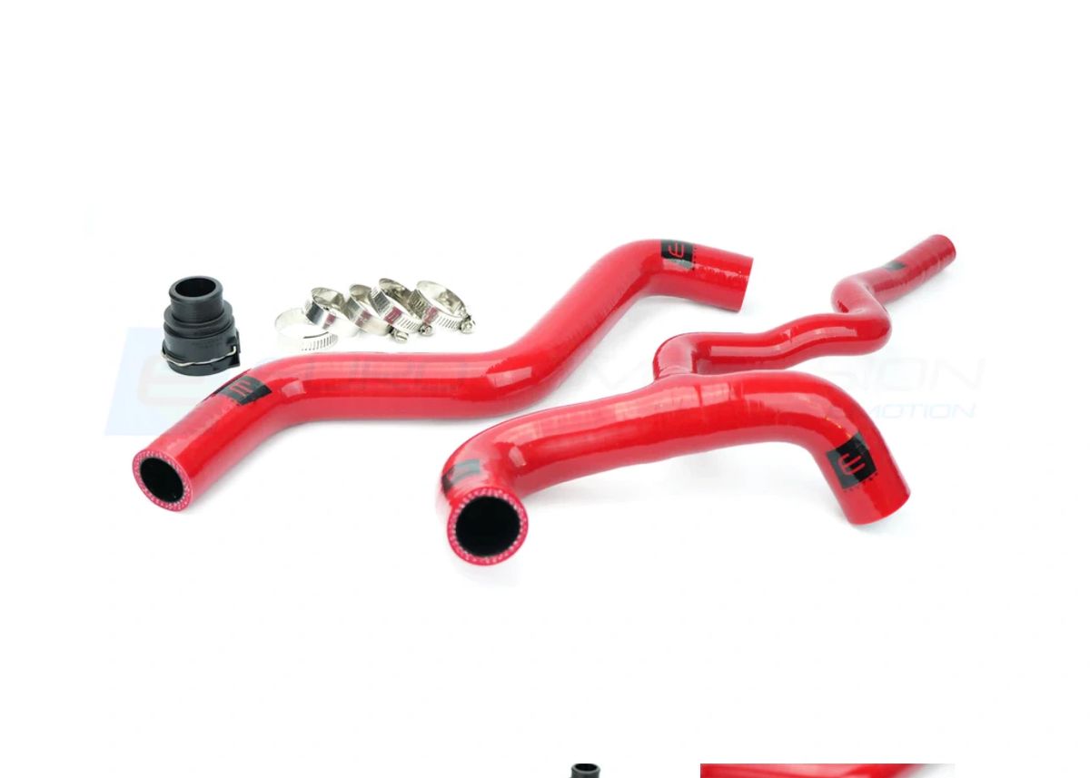Eurocompulsion Silicone Radiator Hose Kit (RED) (2012-2019 Fiat 500 ...