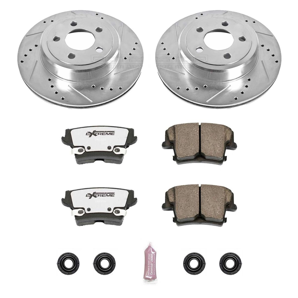 Powerstop Z26 Street Warrior REAR Brake Upgrade Kit (2009-2023 Dodge ...