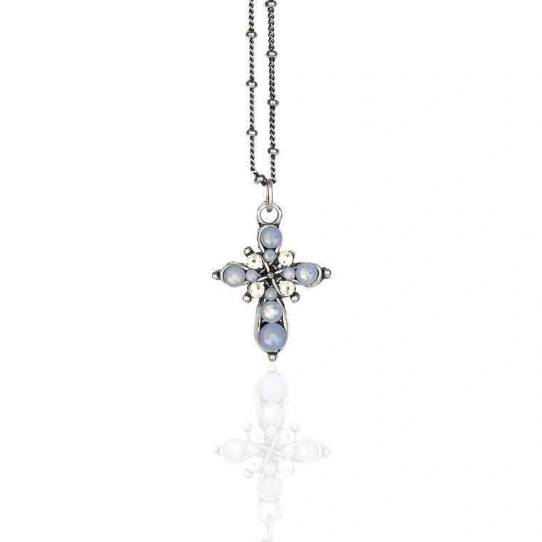 Small Baroque Cross Embellished w/ Crystals