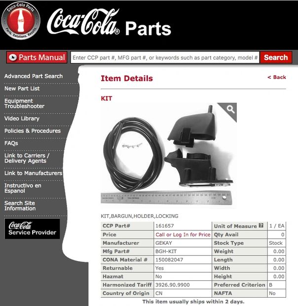 Soda Lock - Bar Gun Holster, Soda Gun Holster