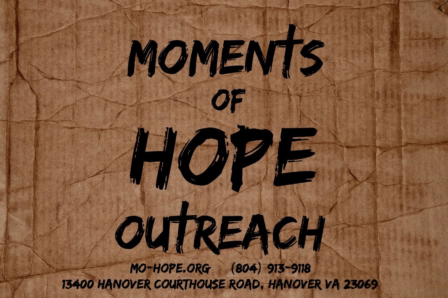 Moments of Hope Outreach Inc. - Homeless, Homeless Outreach