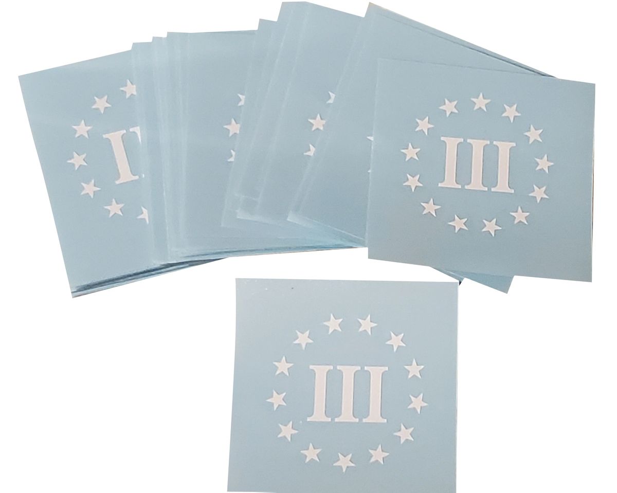 Three Percenter Flag Decal