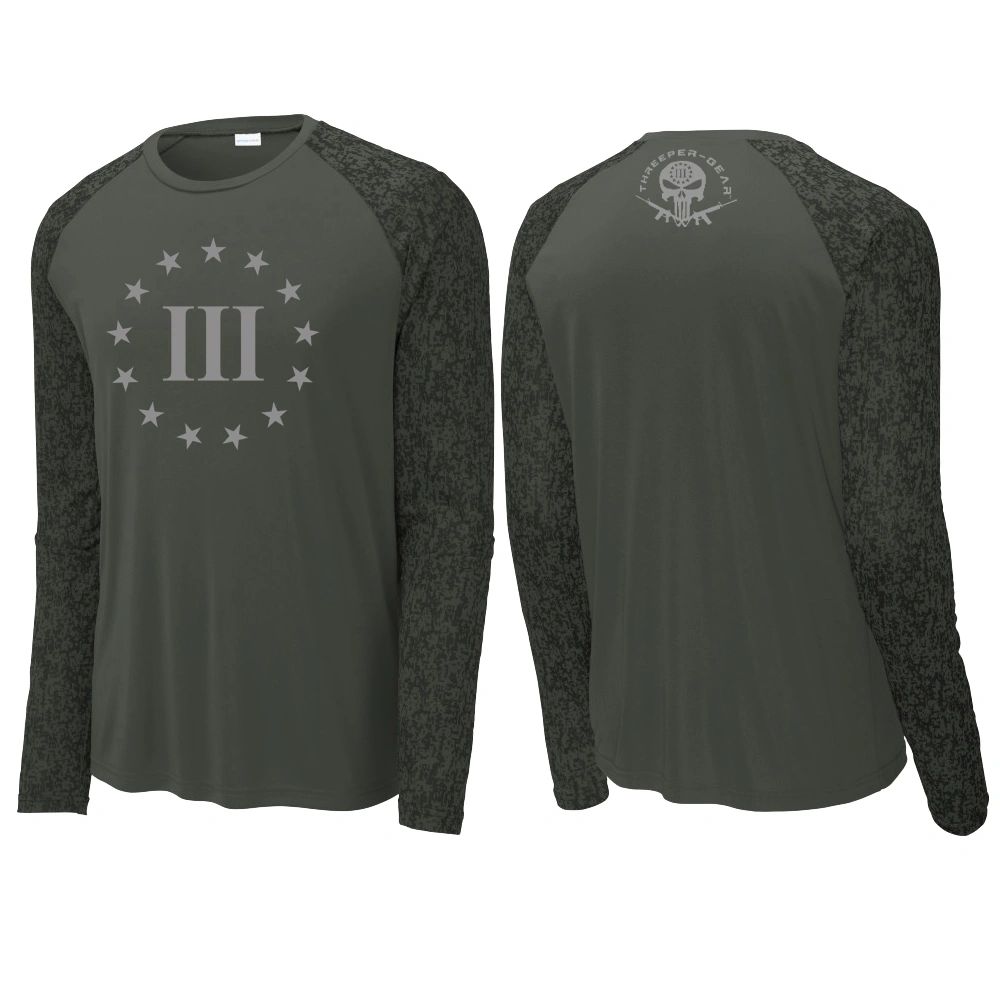 Three Percenter Long Sleeve Digi Camo Tee