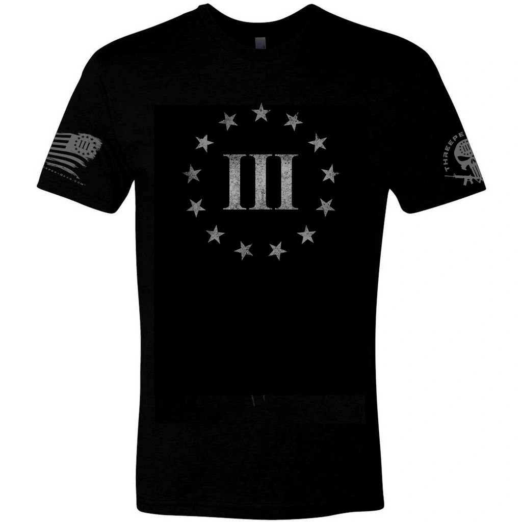 Threeper-Gear Distressed Three Percenter Flag