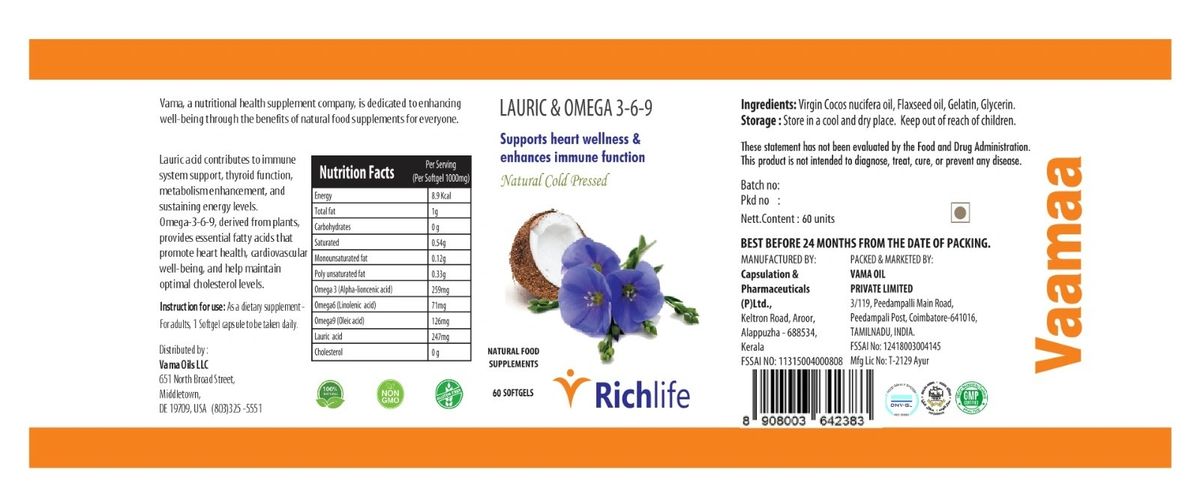 Lauric & Omega 3-6-9