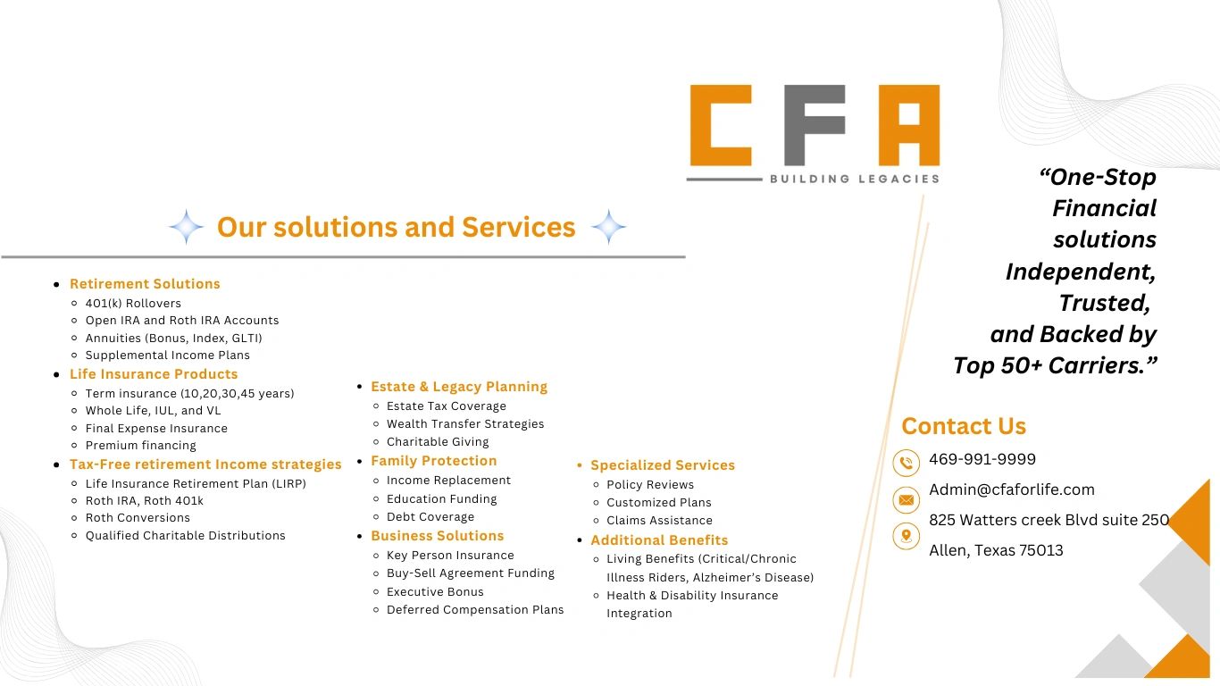 Expert 401k Rollover Services at CFA