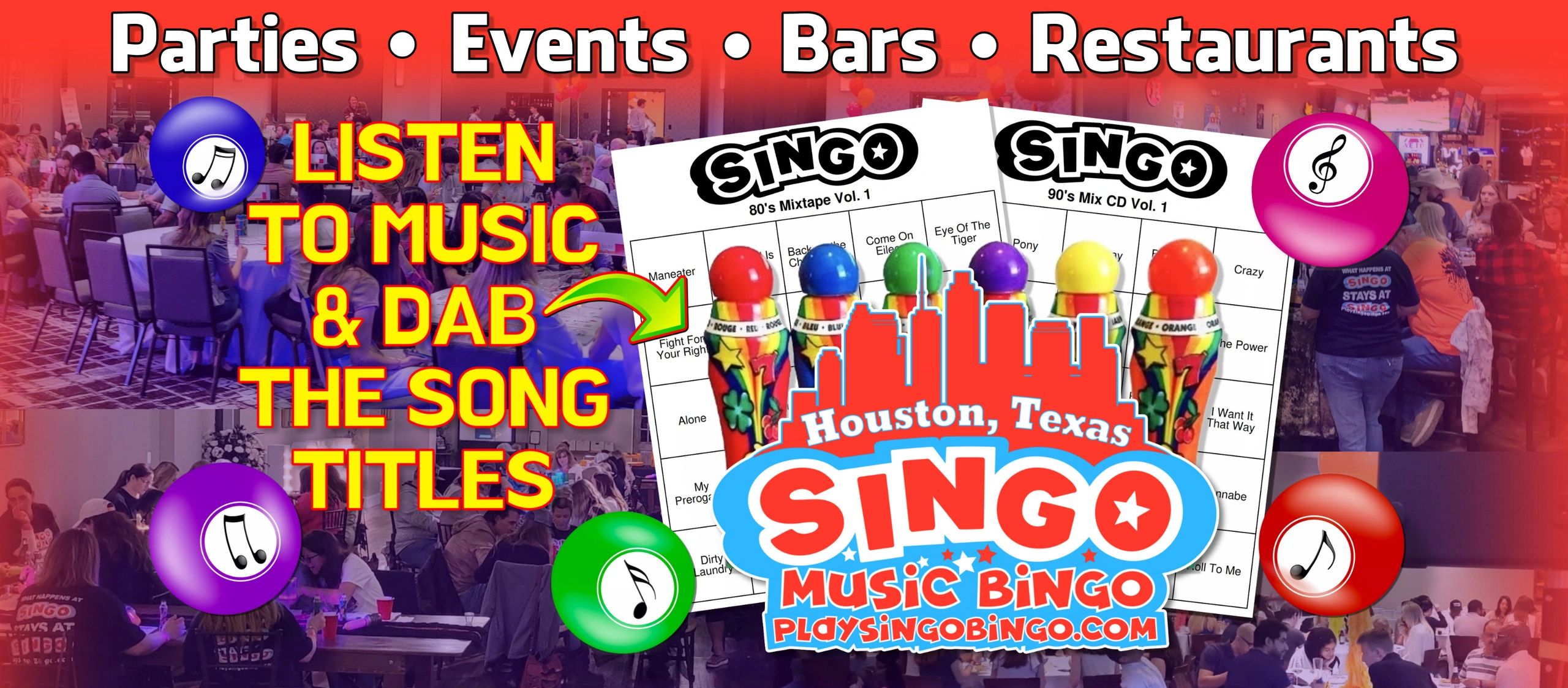 Business Card - Singo Music Bingo - Houston, TX