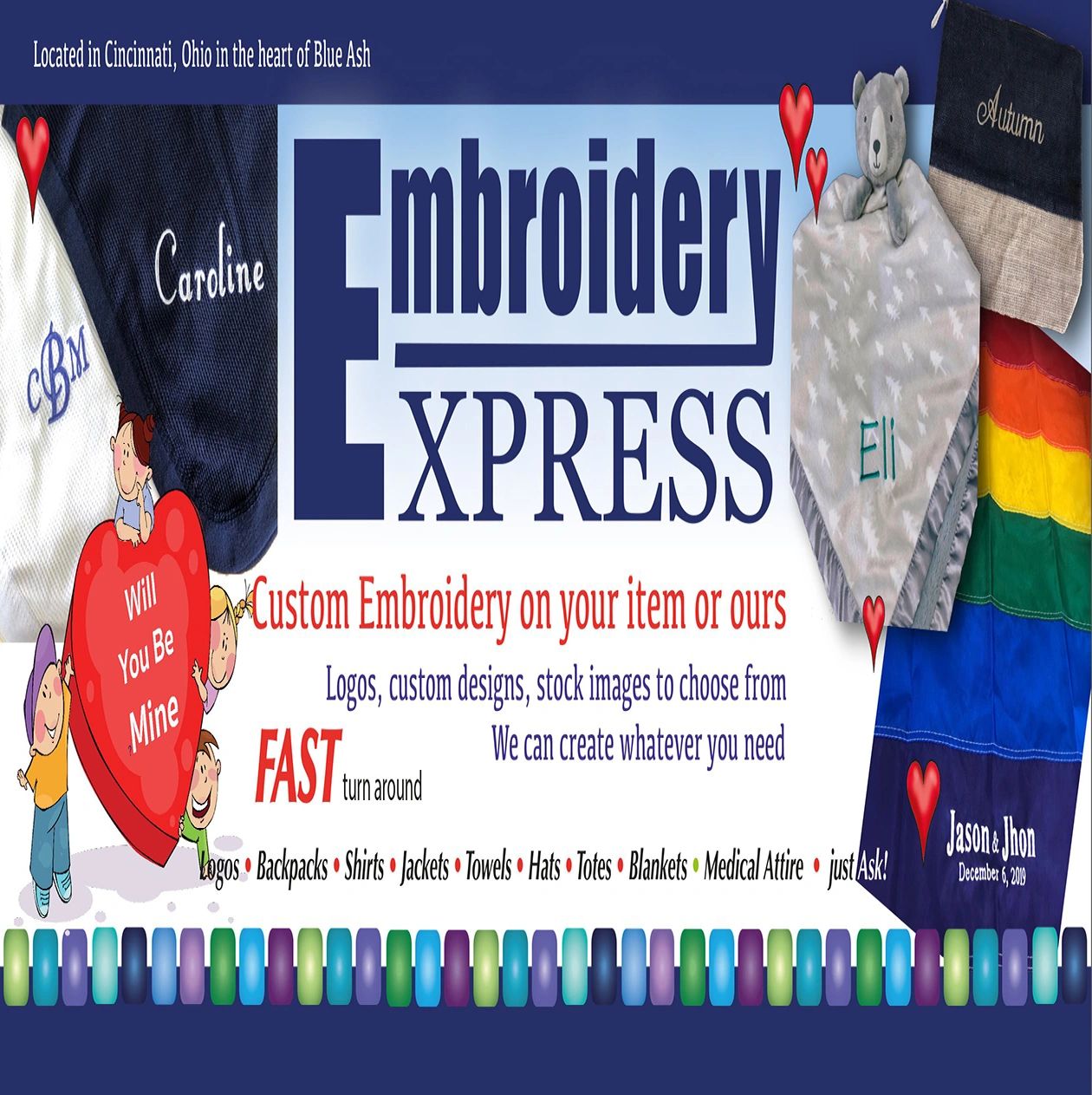 Cincinnati Embroidery Express - Personalized Gifts - Cincinnati, Ohio