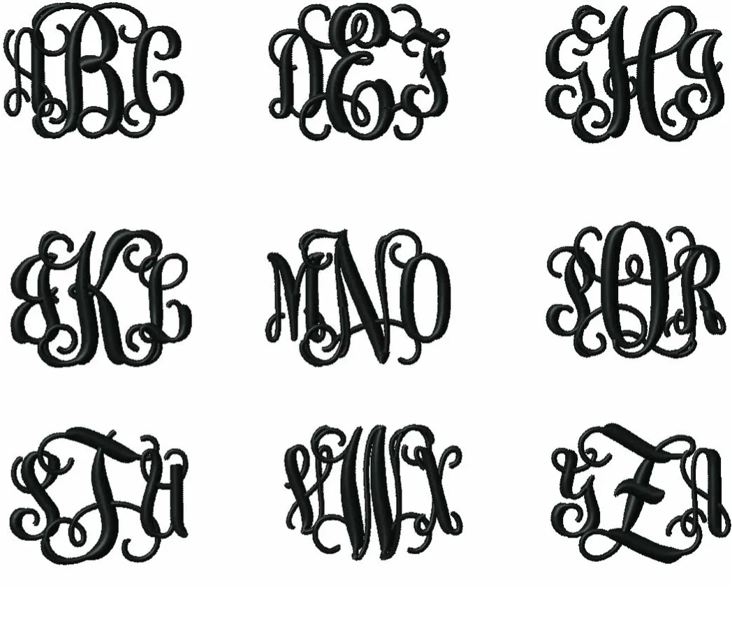 Interlocking Monogram Fonts