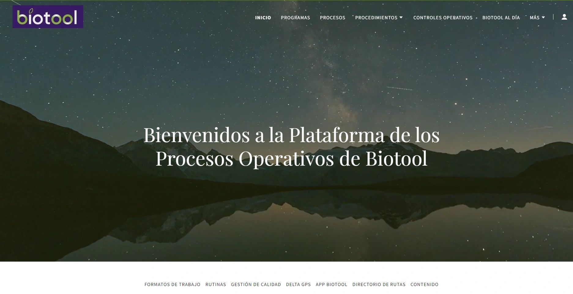 Plataforma Biotool: Instrumento de Visualización de Biotool.