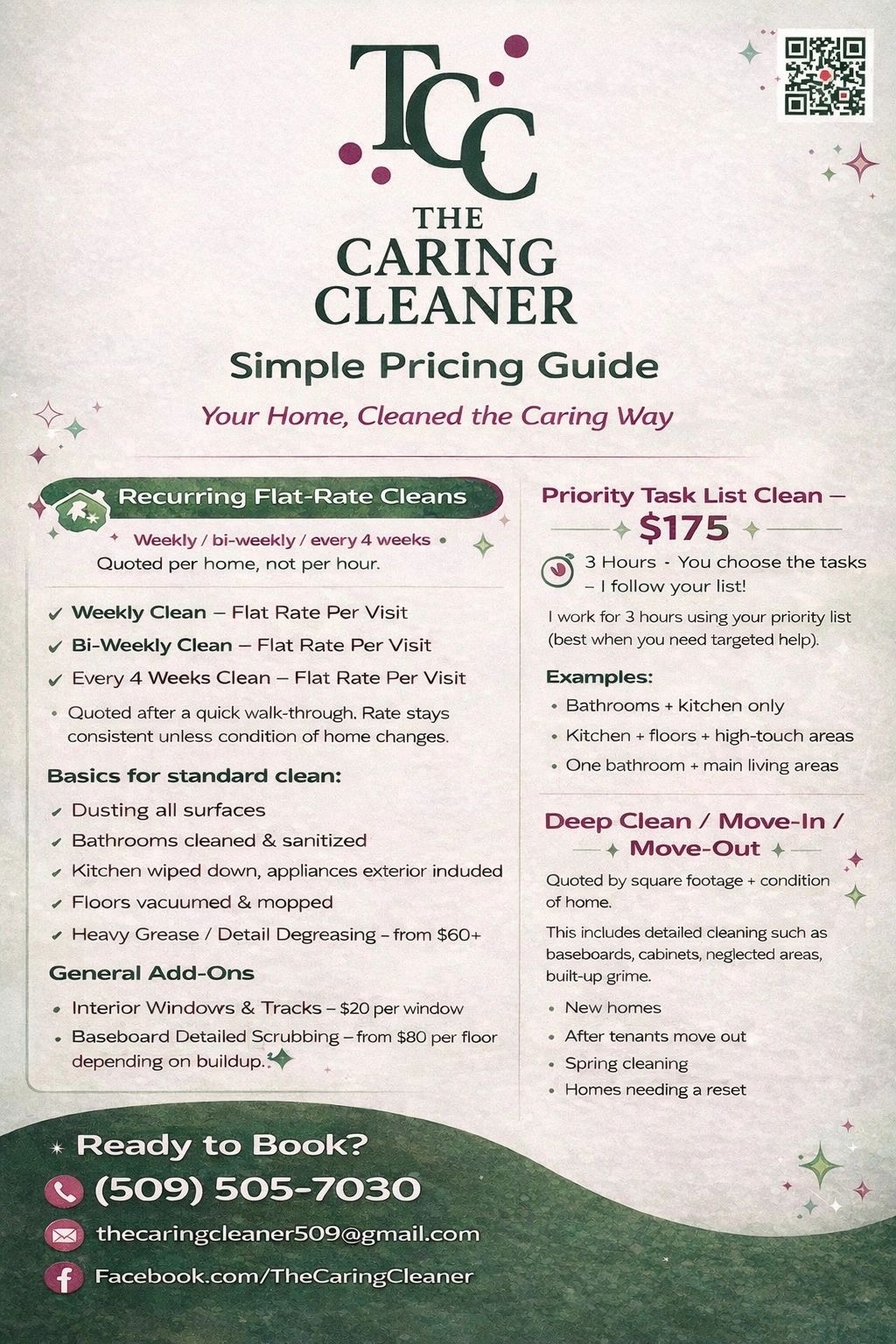 Home Cleaning Services by The Caring Cleaner