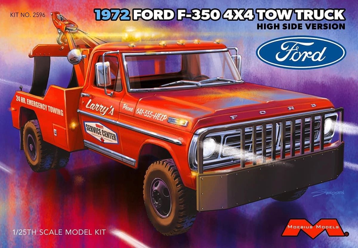 MOEBIUS 1972 FORD F-350 4X4 TOW TRUCK