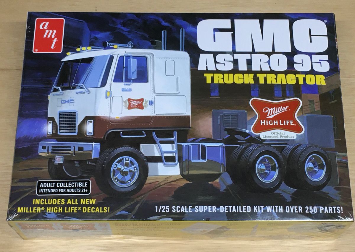 AMT GMC ASTRO 95 CAB OVER "MILLER HIGHLIFE"