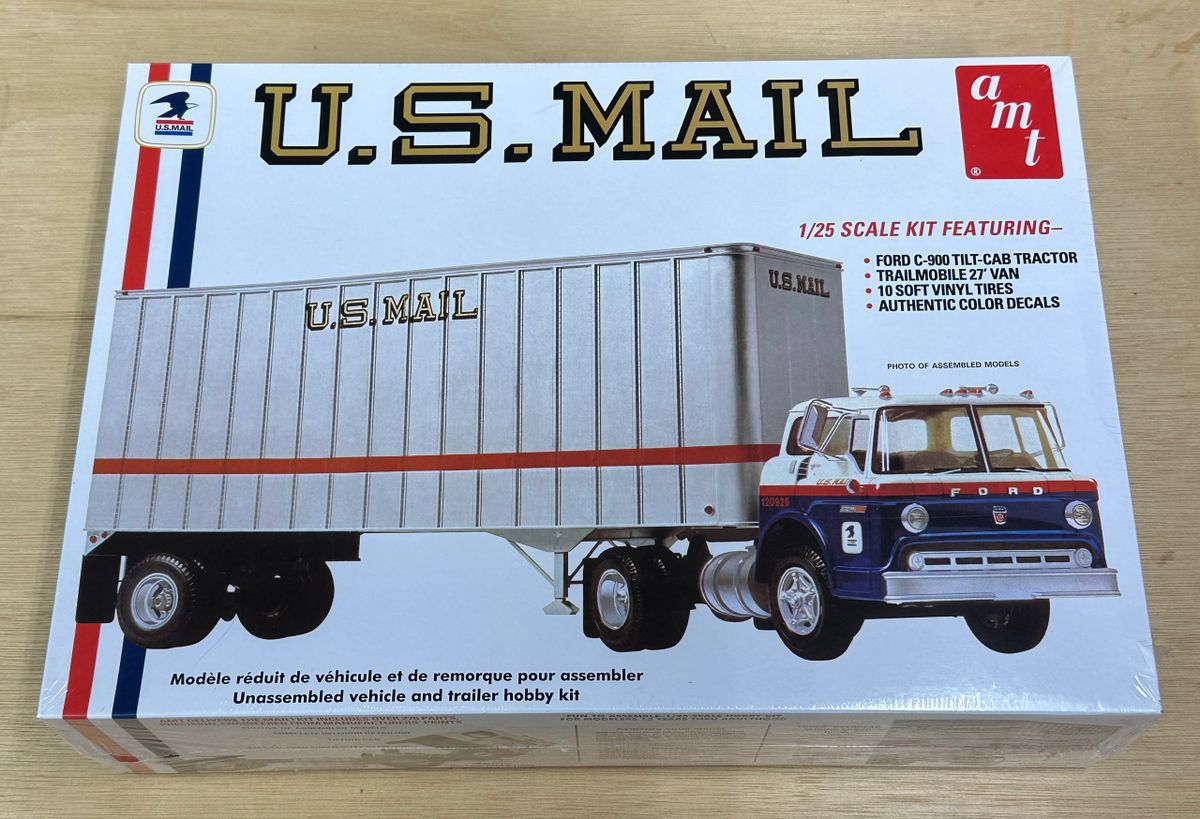 AMT - FORD C-900 TILT CAB & TRAILMOBILE 27 FT DRY GOODS TRAILER ...