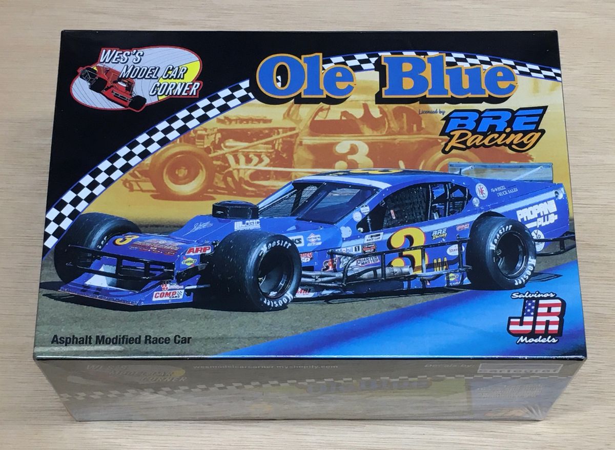 SALVINOS JR - WES'S MODEL CAR CORNER #3 "OLE BLUE" BRE RACING MODIFIED ...