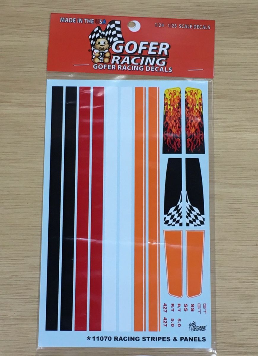 GOFER RACING "RACING STRIPES & PANELS" DECALS