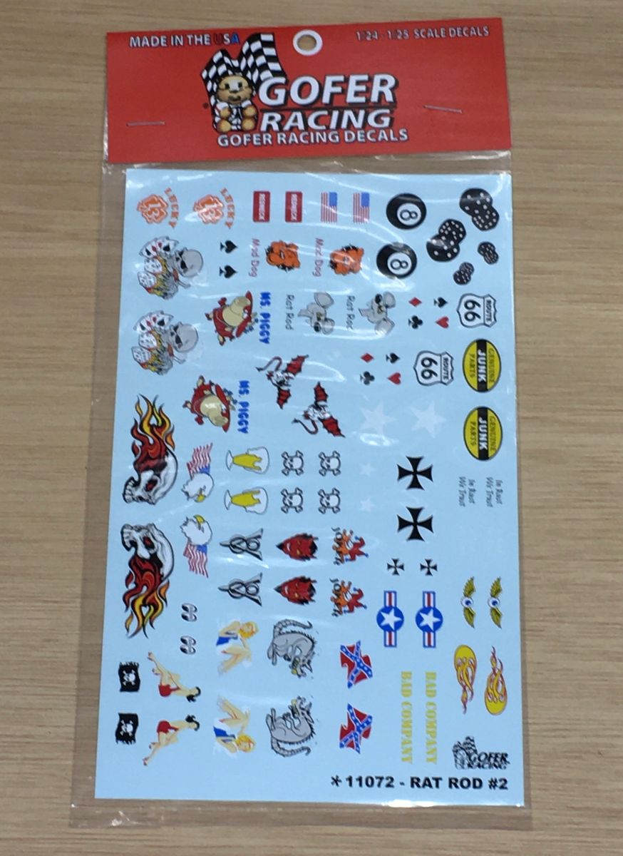 GOFER RACING RAT ROD #2 DECALS