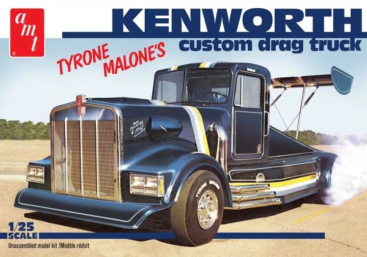 AMT KENWORTH TYRONE MALONE'S CUSTOM DRAG TRUCK "BANDAG BANDIT"