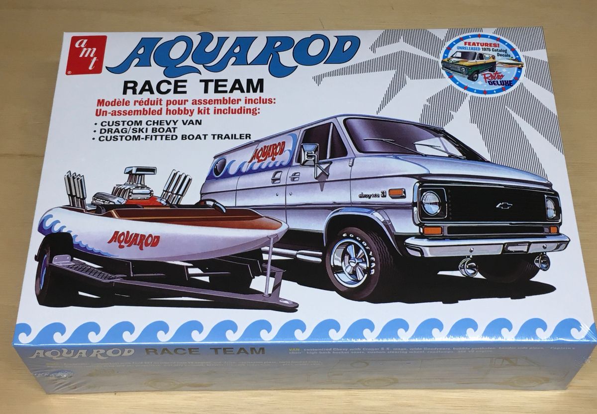 AMT "AQUA ROD" RACE TEAM 1975 CHEVY VAN - RACE BOAT & TRAILER - ARRIVED-