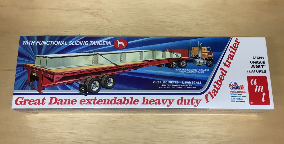 AMT GREAT DANE EXTENDABLE HEAVY DUTY FLATBED TRAILER
