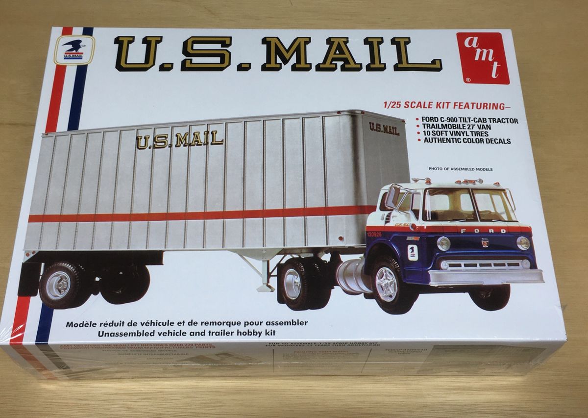 AMT - FORD C-900 TILT CAB & TRAILMOBILE 27 FT DRY GOODS TRAILER