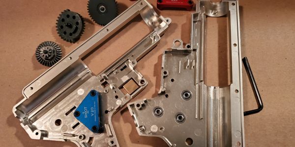 1 Shot Gearbox - Gearbox Shimming, Airsoft Gearbox, Shim Spacer