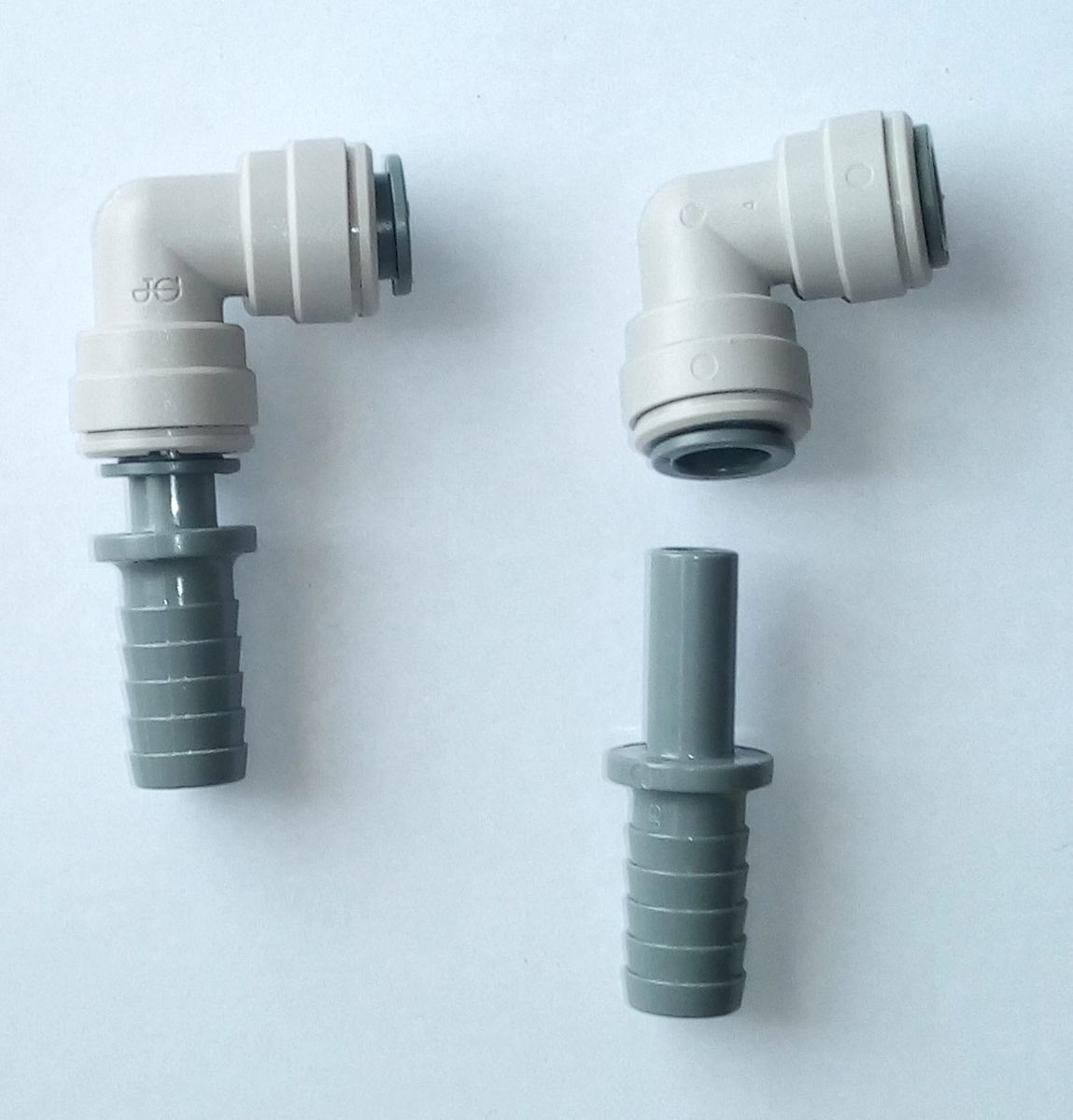 Drain hose connector, Kinetico, Harvey, TwinTec, 3/8" tube to 1/2" hose ...