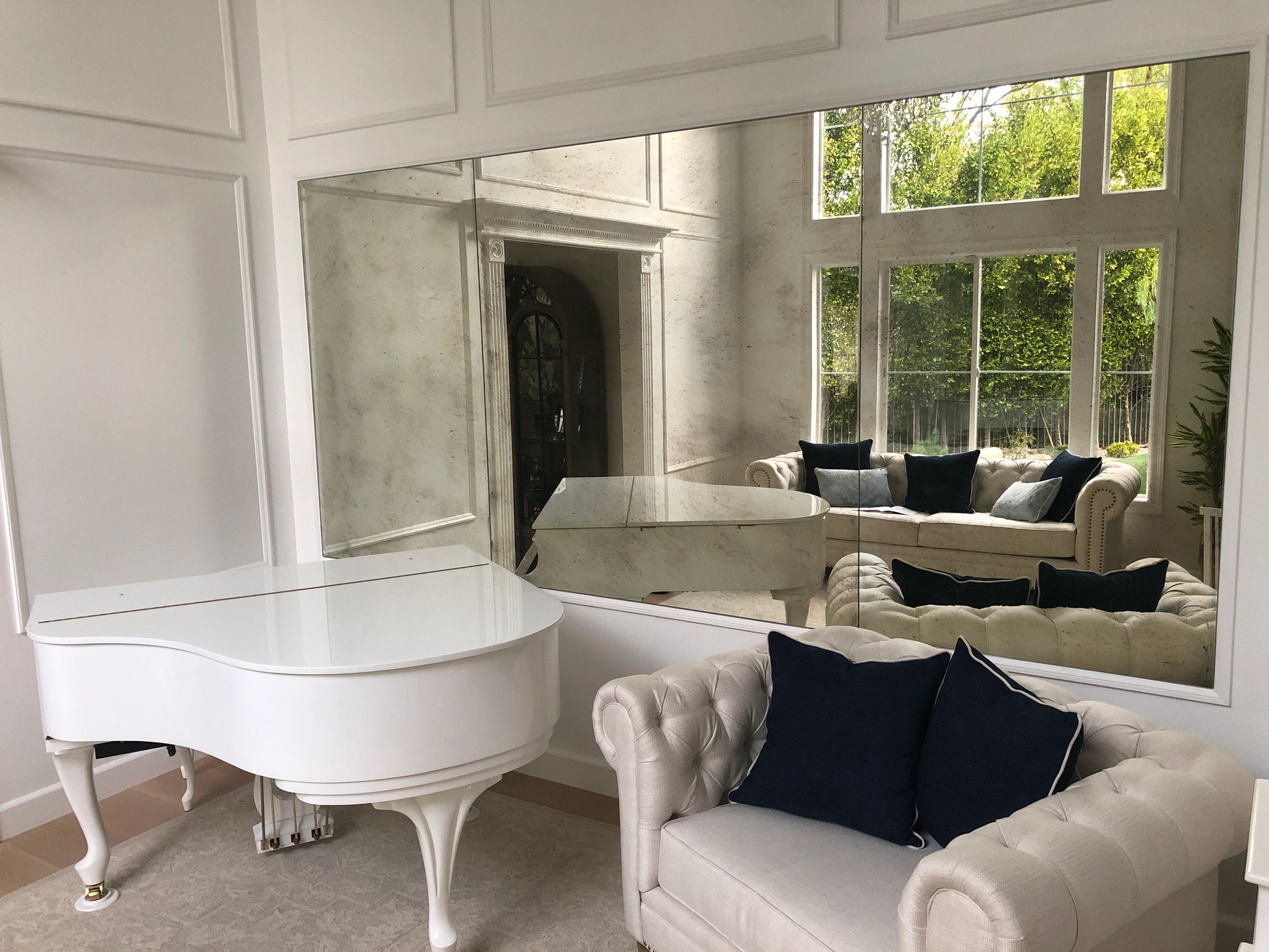 HAND MADE ANTIQUED MIRROR