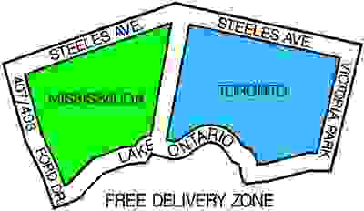 Free Delivery Map | Birthday Signsations