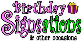 Booking Form | Birthday Signsations