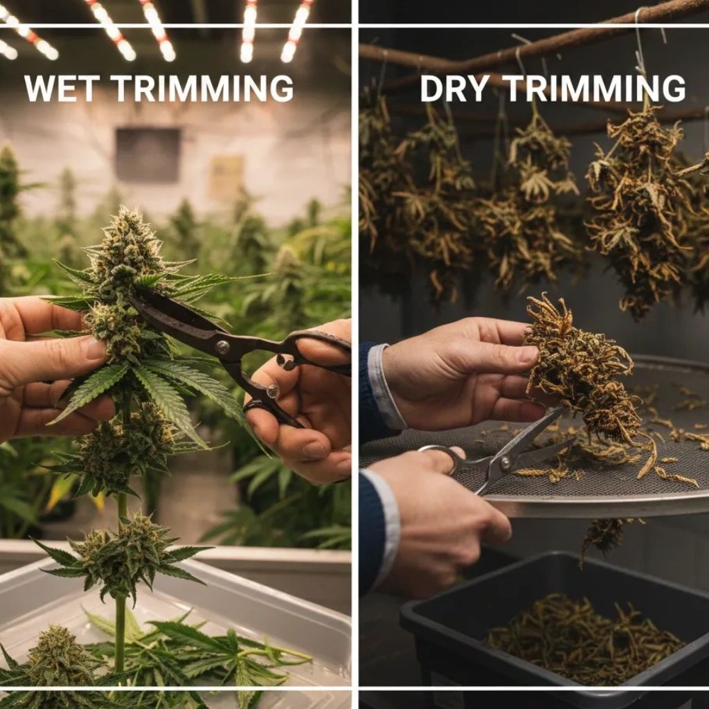 Wet vs. Dry Trimming: The Post-Harvest Debate