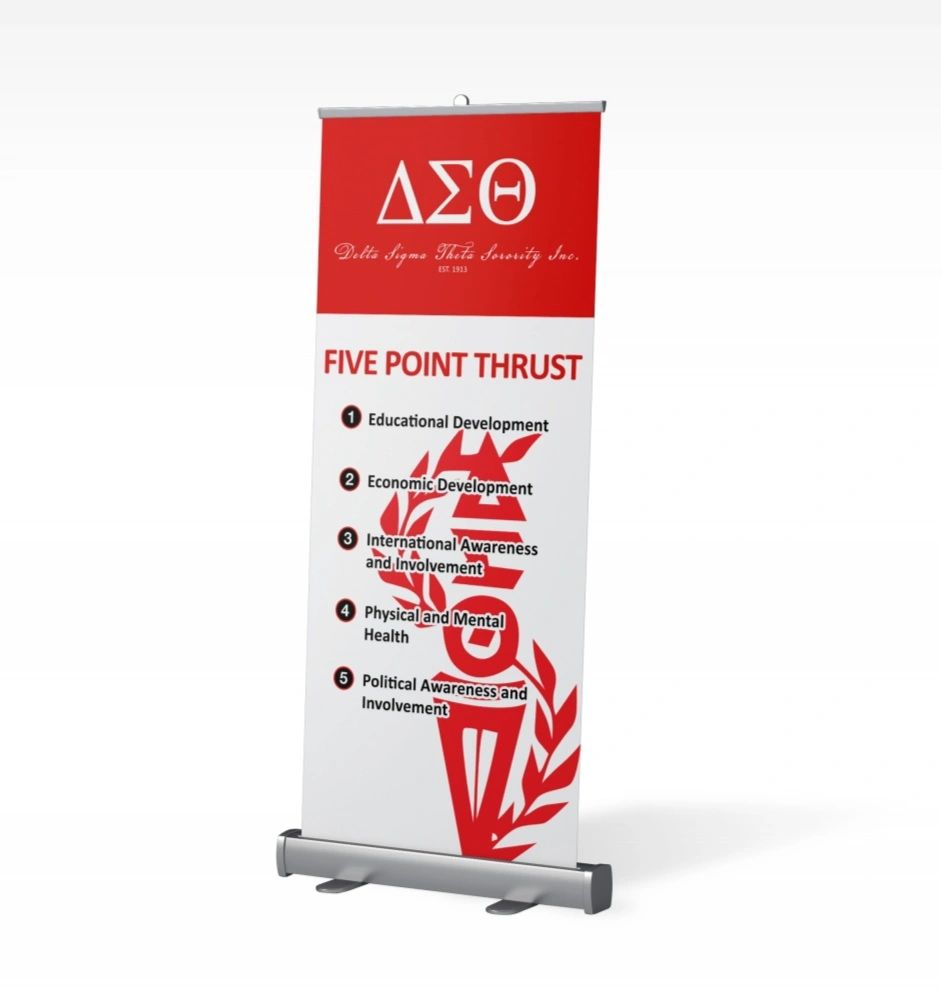 DELTA Sigma THETA Retractable Banner Customized