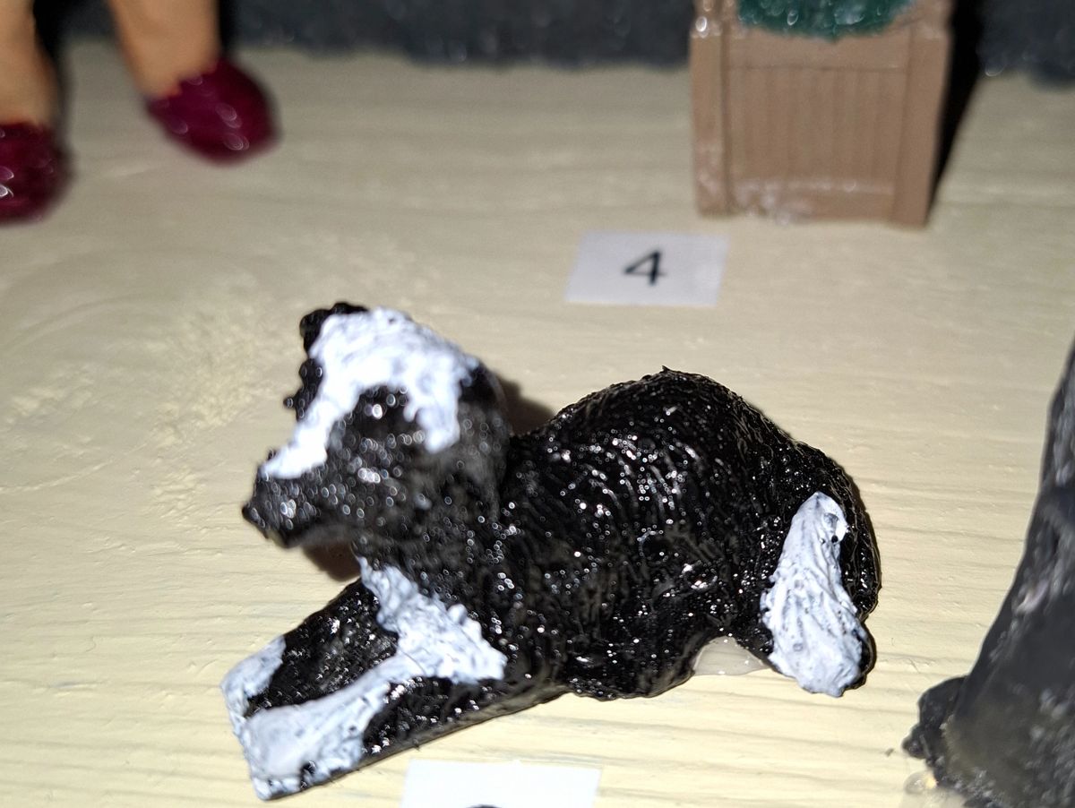 Miniature Sheepdog Figurine