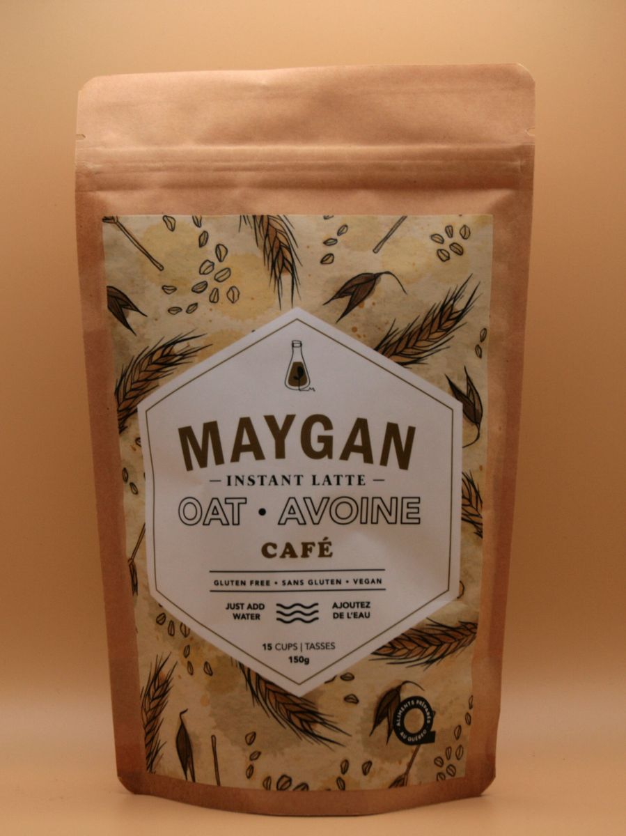 Maygan powder latté avoine instantané au café