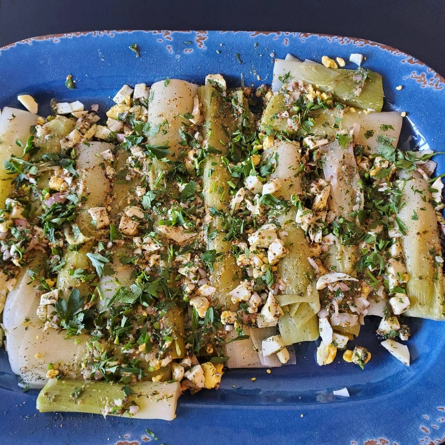 Leeks in Basil-Mustard Vinaigrette - What Russian Deployments Mea