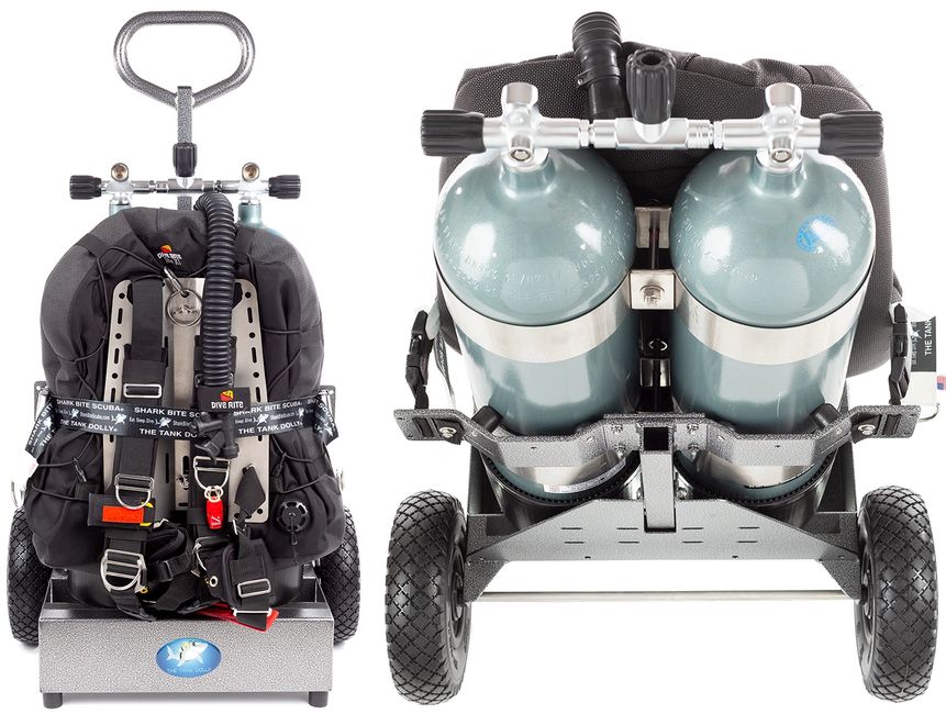 Shark Bite Scuba - Tank Dolly, Tank Carrier, Scuba Diving | Shark Bite ...