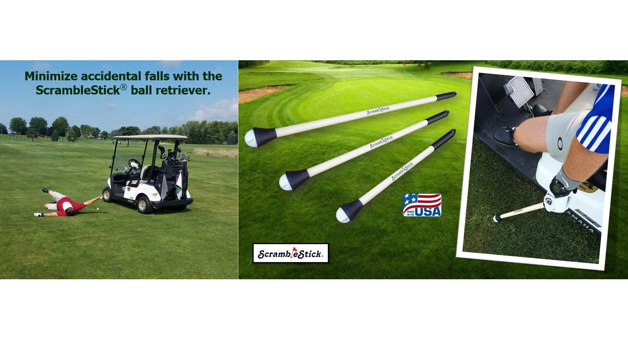 Golf Ball Retriever - SCRAMBLESTICKGOLF | SCRAMBLESTICKGOLF