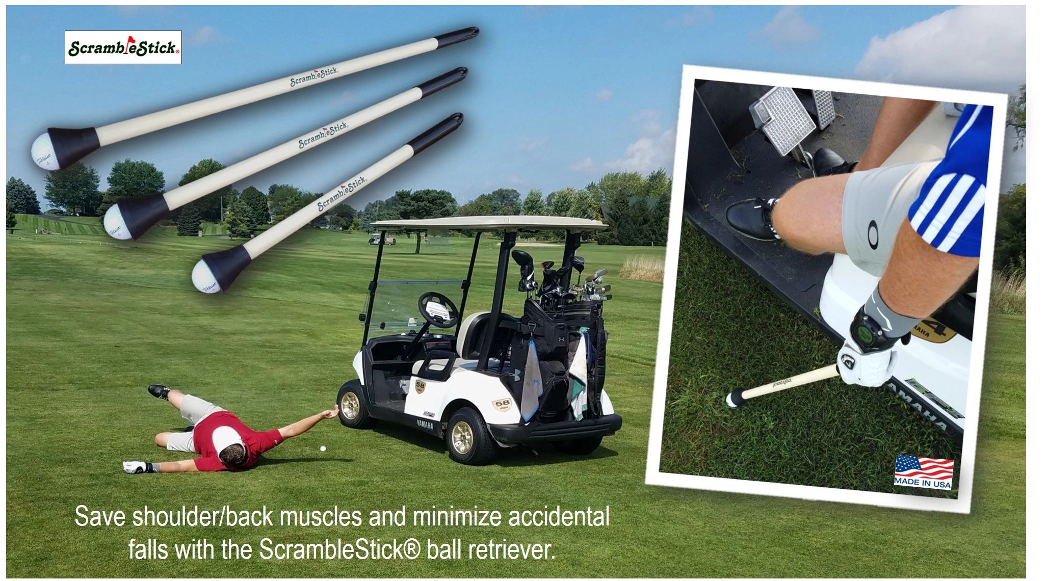 SCRAMBLESTICKGOLF - Golf Ball Retriever