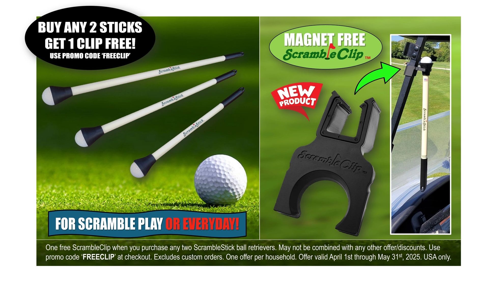 SCRAMBLESTICKGOLF - Golf Ball Retriever