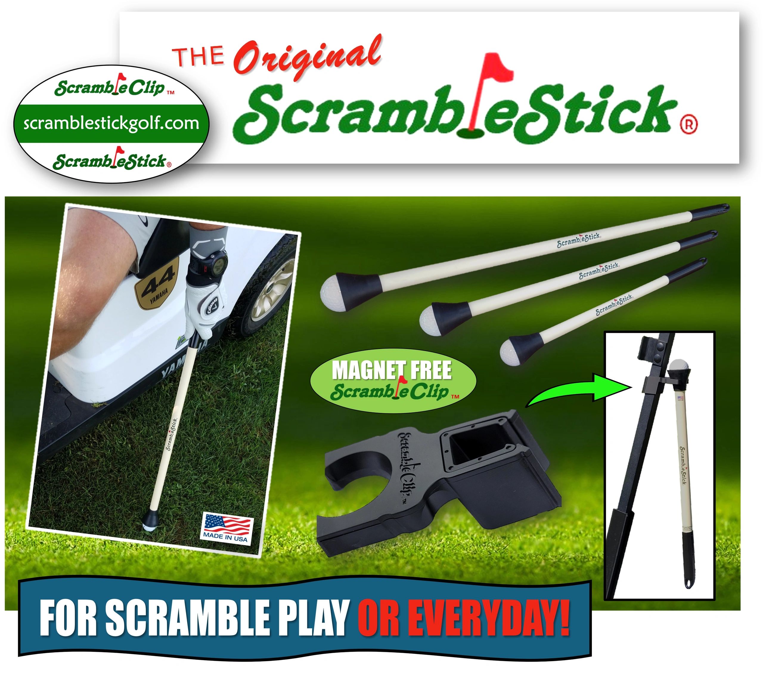 SCRAMBLESTICKGOLF - Golf Ball Retriever