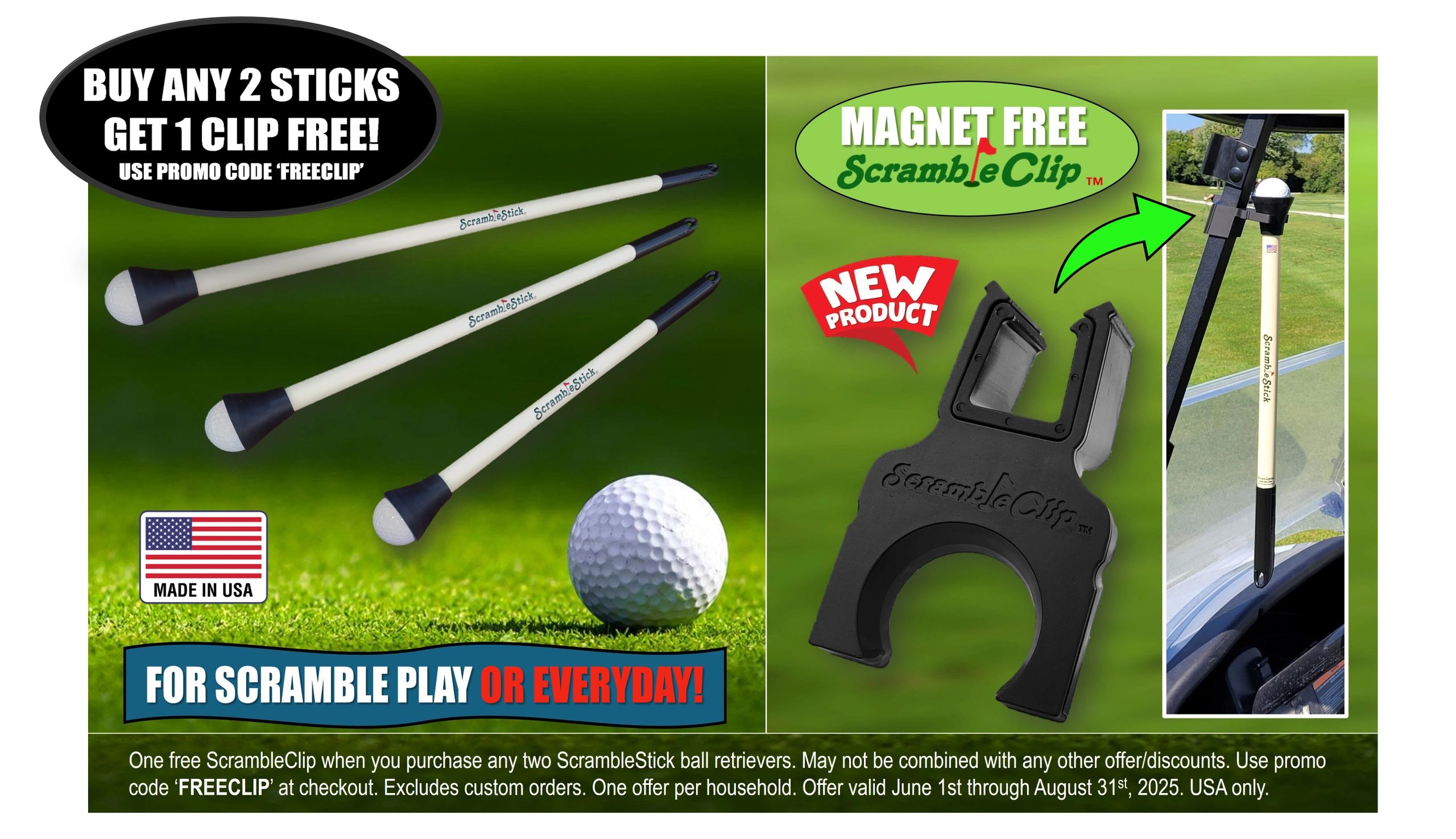 SCRAMBLESTICKGOLF - Golf Ball Retriever