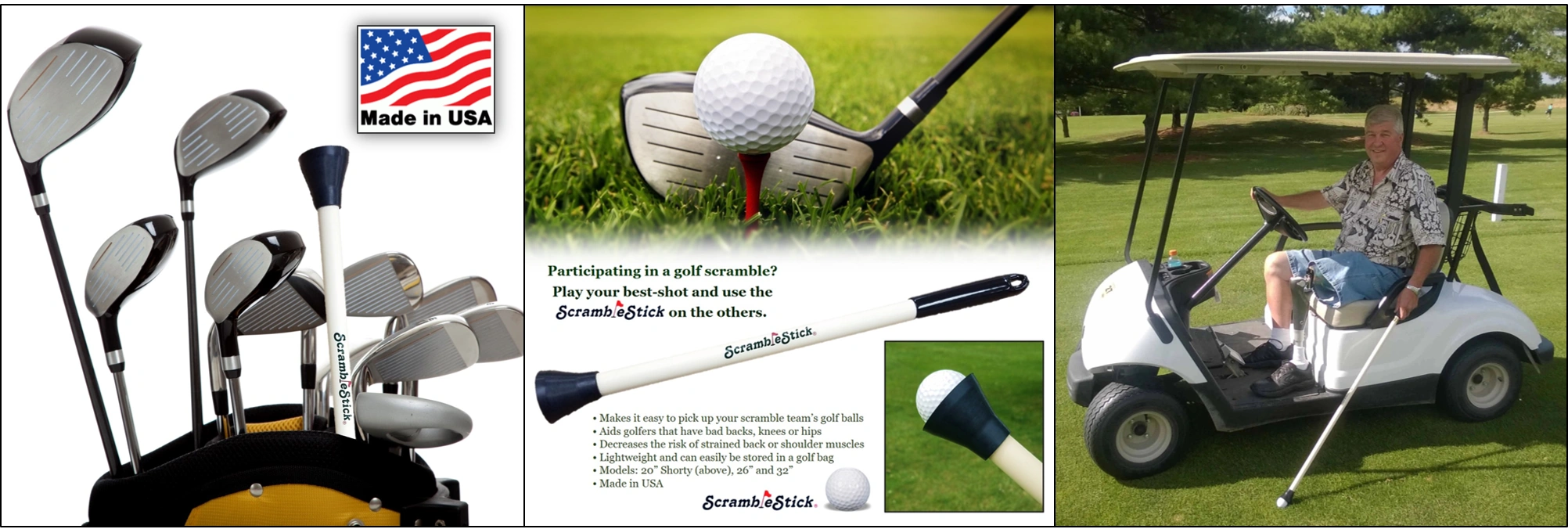 Golf Ball Retriever - SCRAMBLESTICKGOLF | SCRAMBLESTICKGOLF