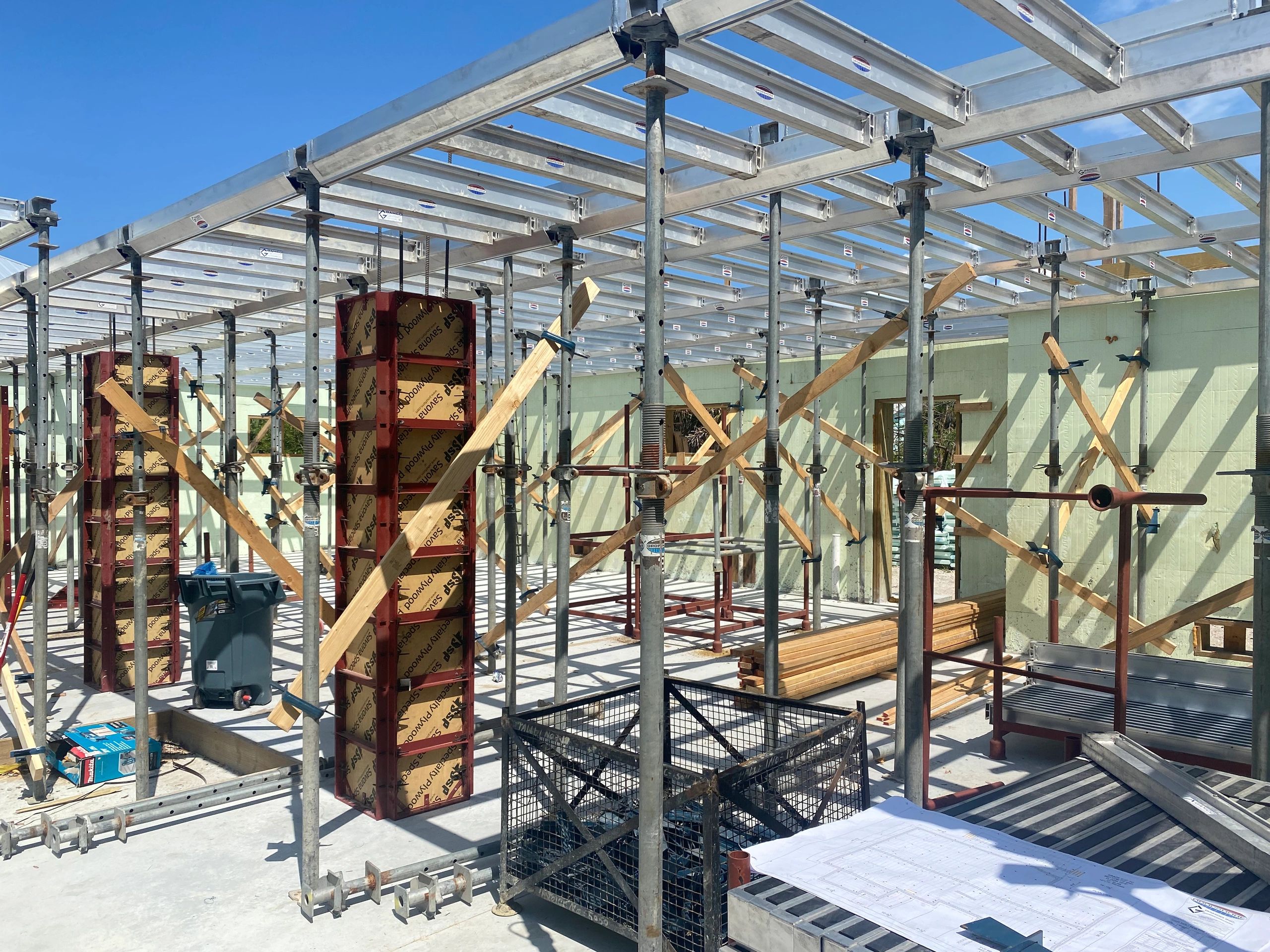 Shoring for 12" Concrete Slab Complete