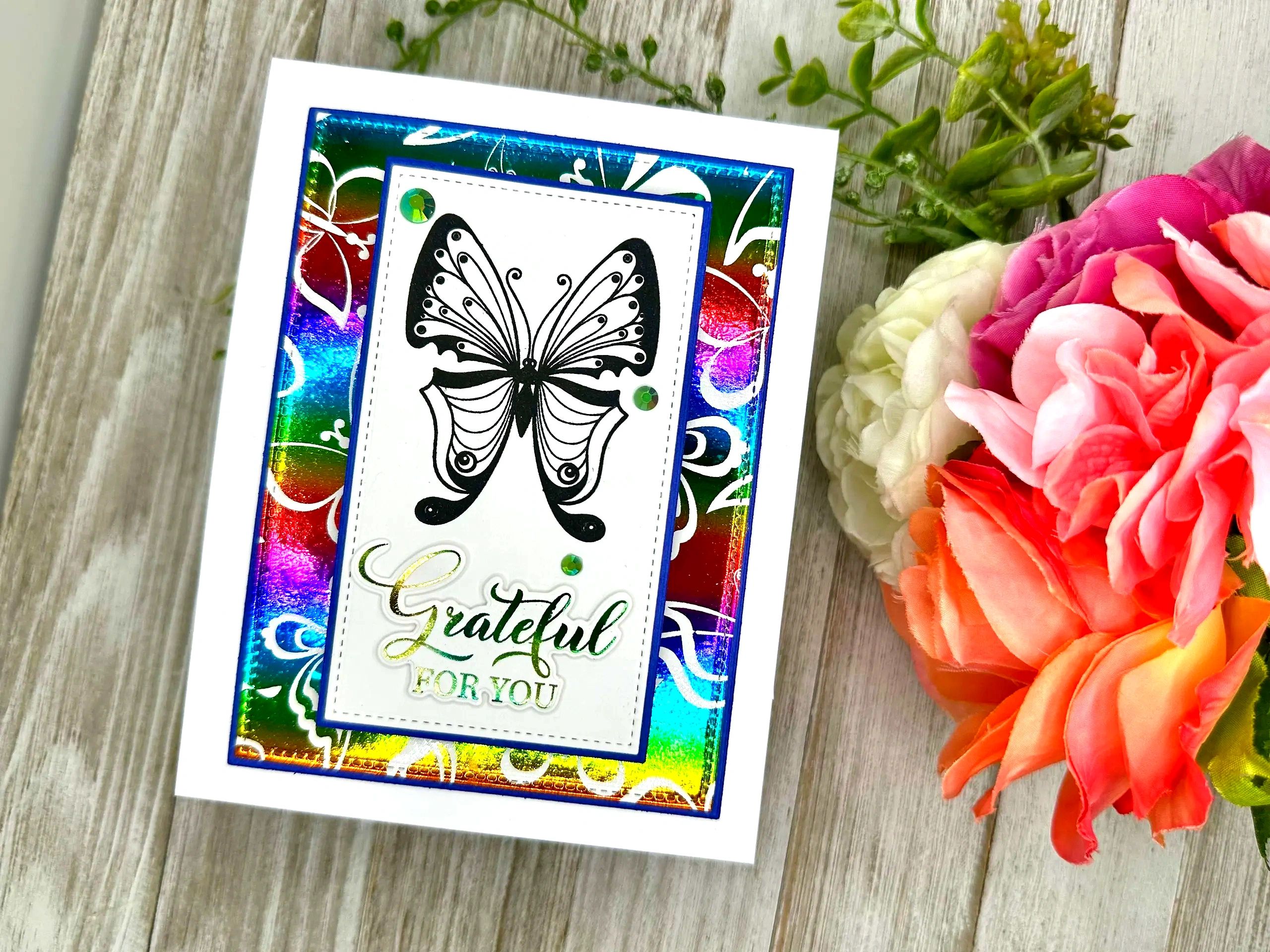 How to Create a Stunning Butterfly Card with Foiled Details