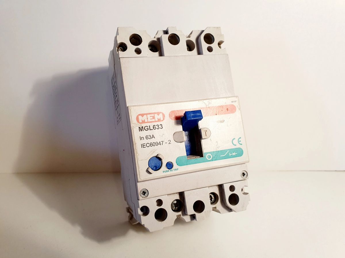 MEM MGL633, 63A 3 pole MCCB, same as BILL TLG633