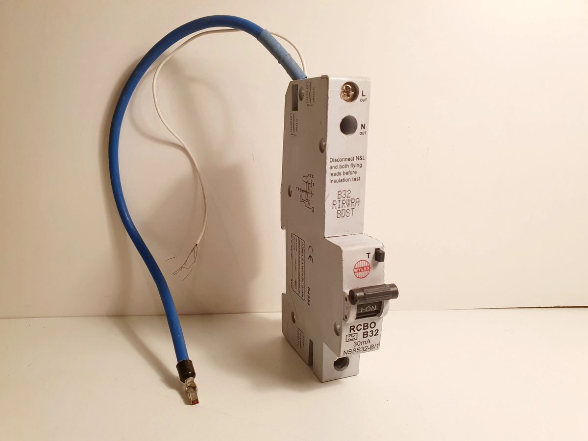 Wylex, 32A 30mA TYPE B RCBO, 6KA, NSBS32-B/1